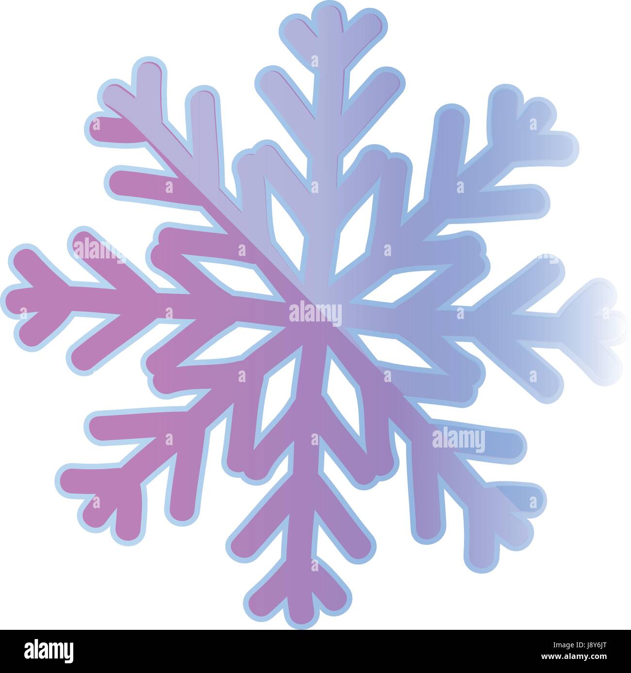 Snowflake winter symbol Stock Vector Image & Art - Alamy