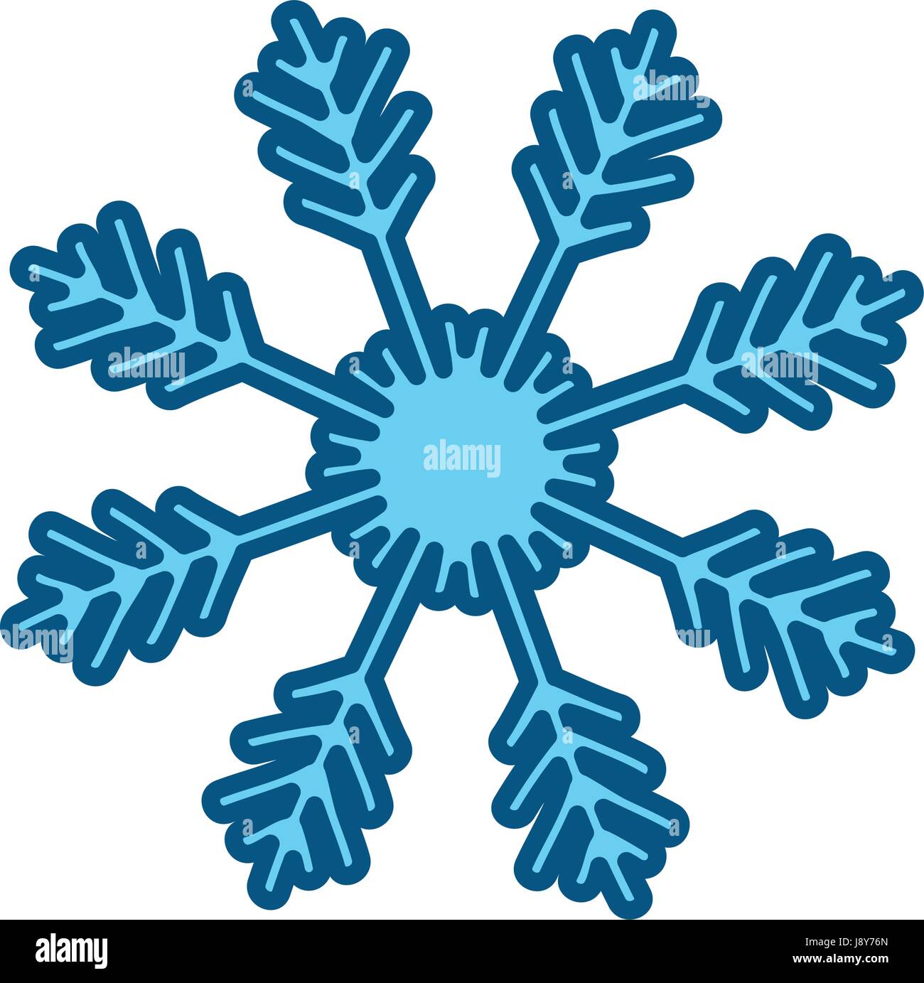 Snowflake winter symbol Stock Vector Image & Art - Alamy