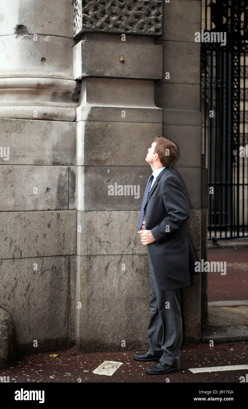 The inside wall of the northernmost arch has a small protrusion like a ...