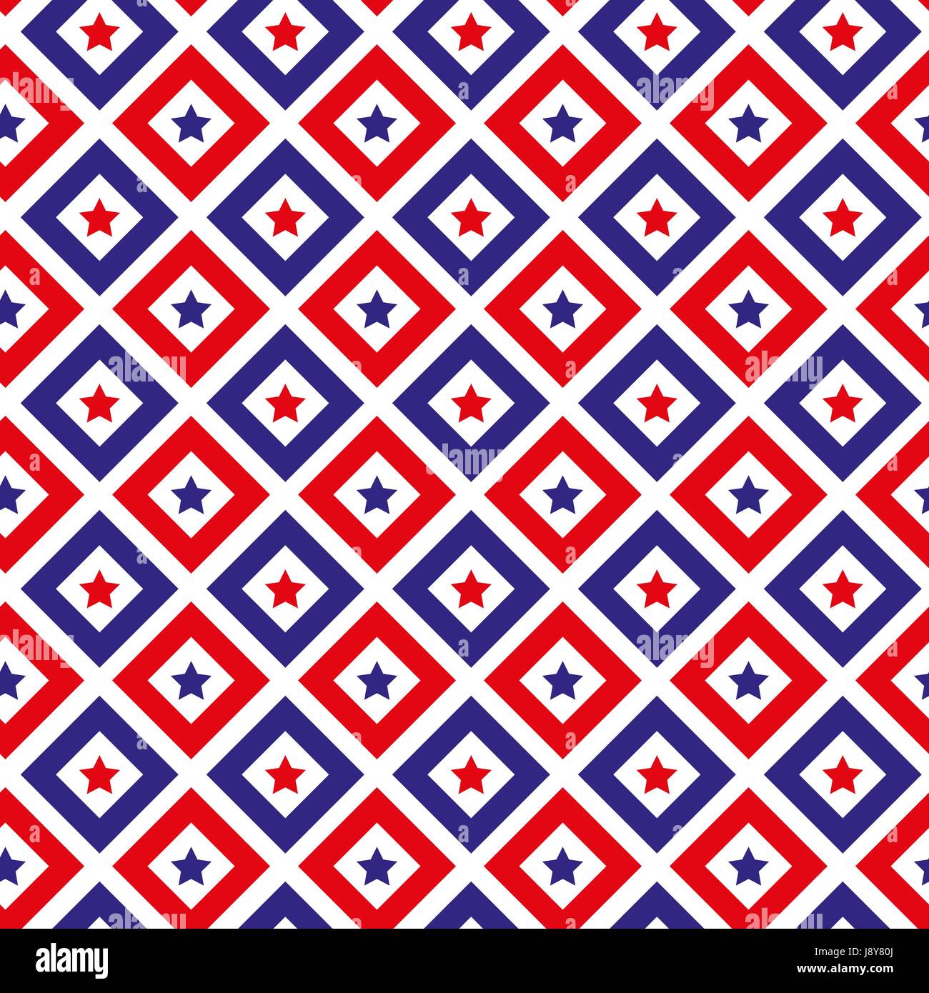 Independence Day of America seamless pattern. July 4th endless ...