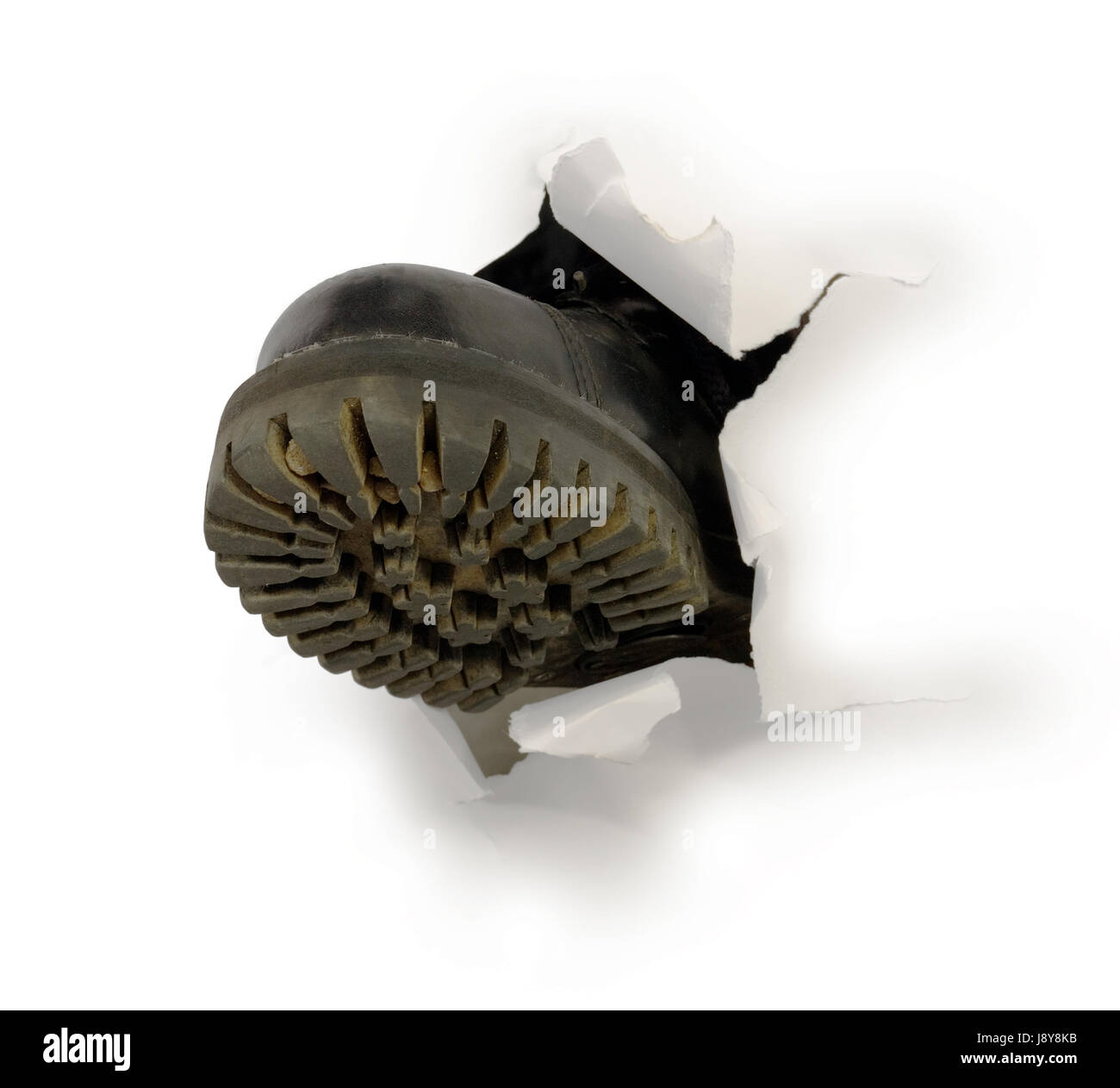 object, white, boot, single, isolated, sole, hole, image, photo ...