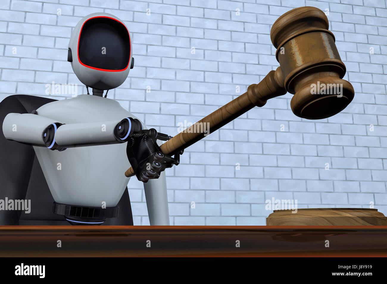 A robot judge of the future Stock Photo - Alamy
