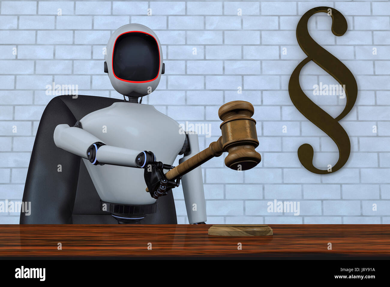 A robot judge of the future Stock Photo - Alamy