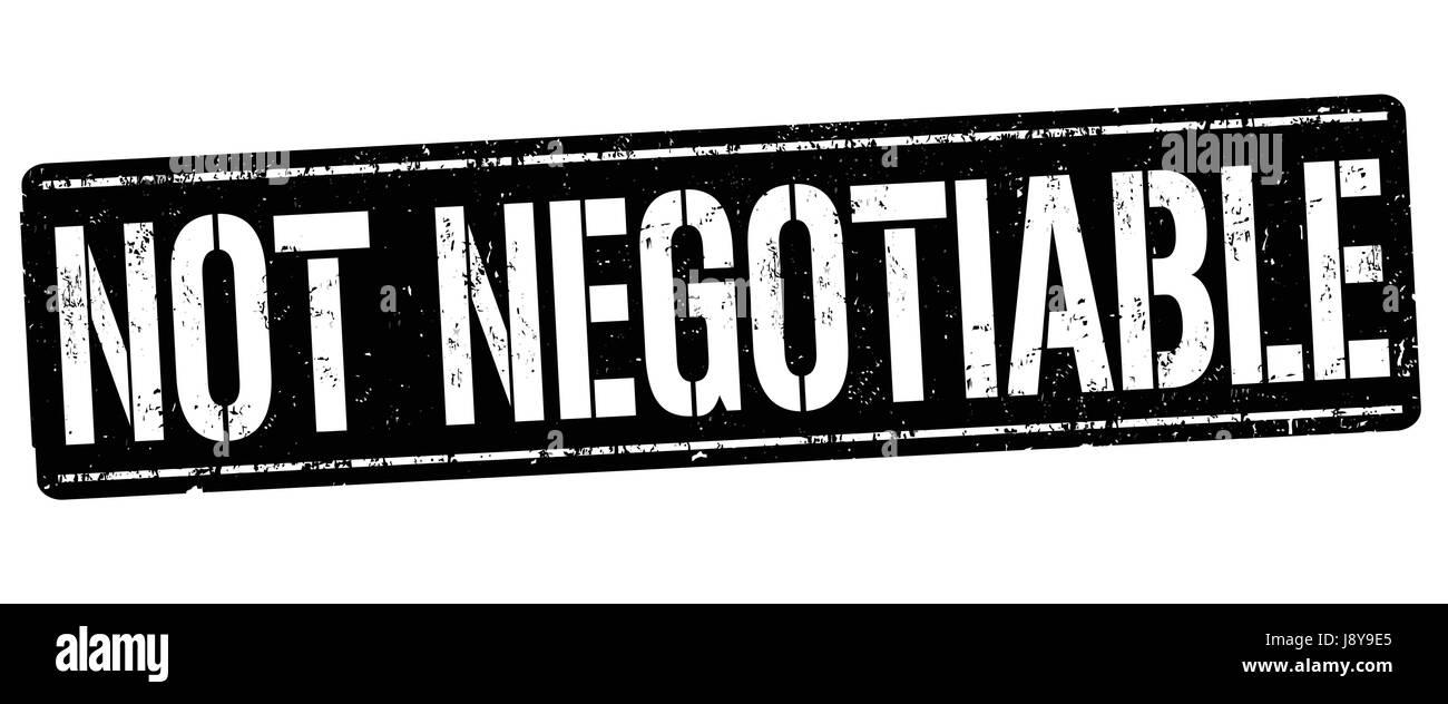 Non negotiable hi-res stock photography and images - Alamy