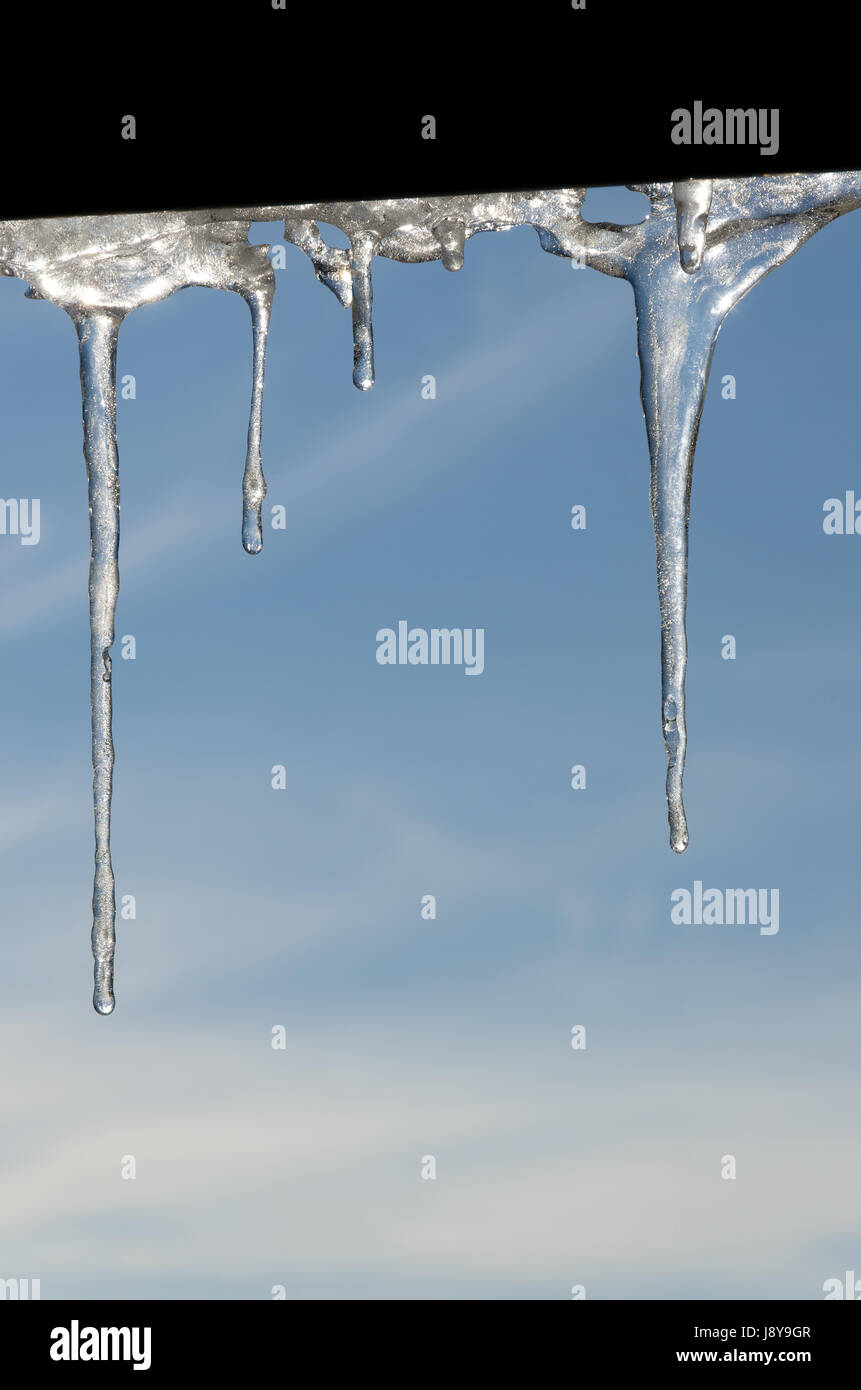 winter, cold, icy, stalactite, brilliant, firmament, sky, ice, light ...