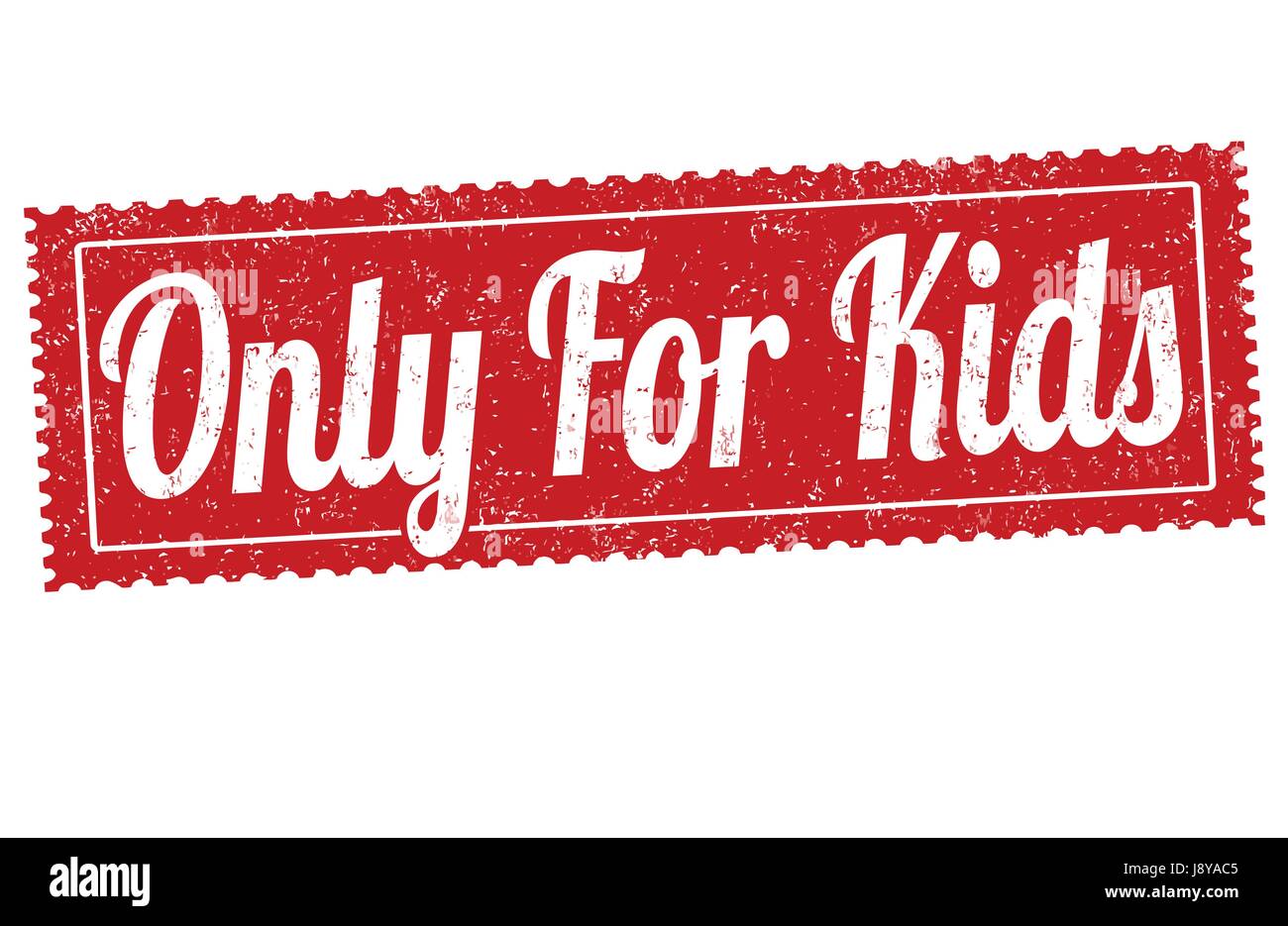 Only for kids sign or stamp on white background, vector illustration ...