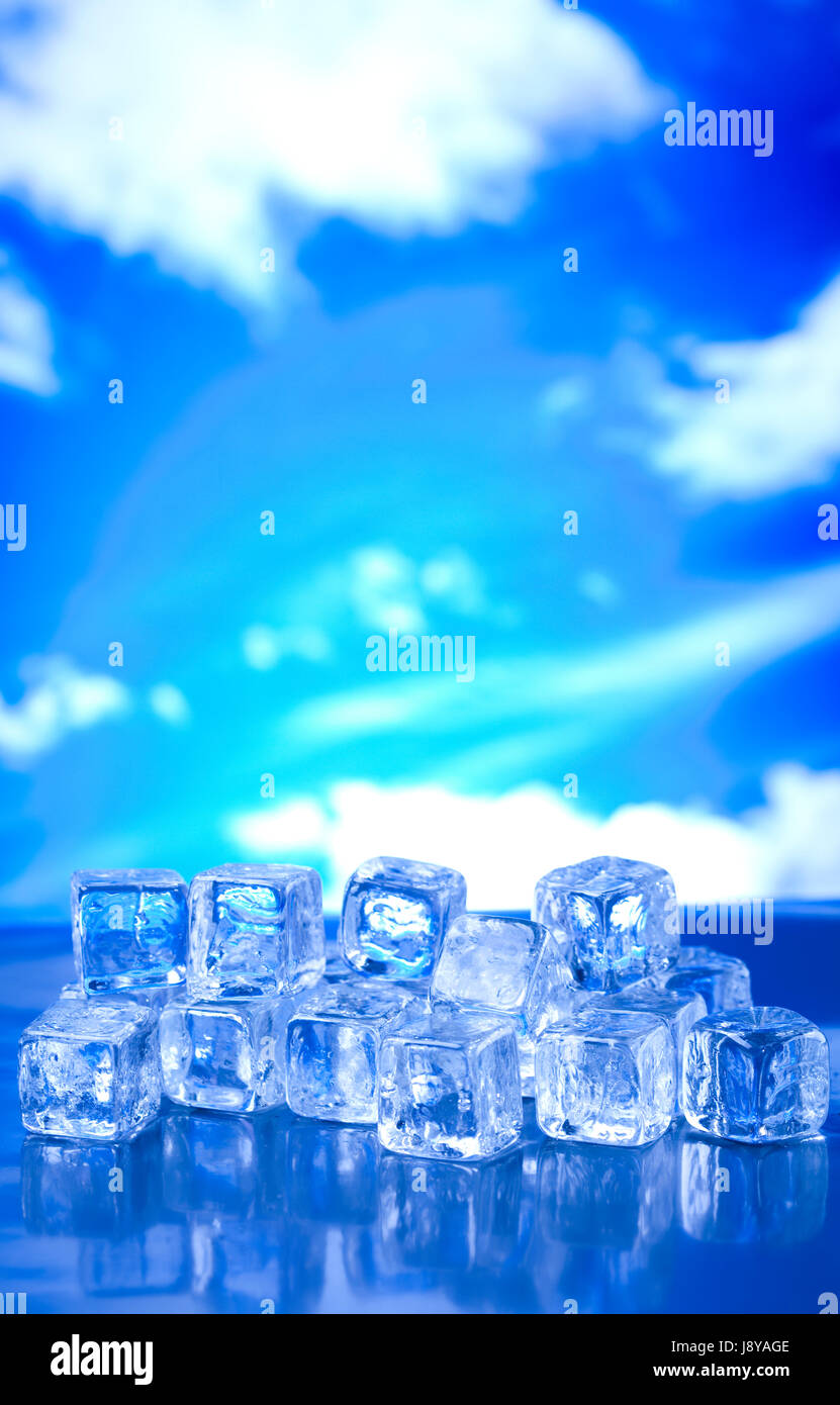 cold, wet, cool, water, ice, close, blue, objects, liquid, isolated ...