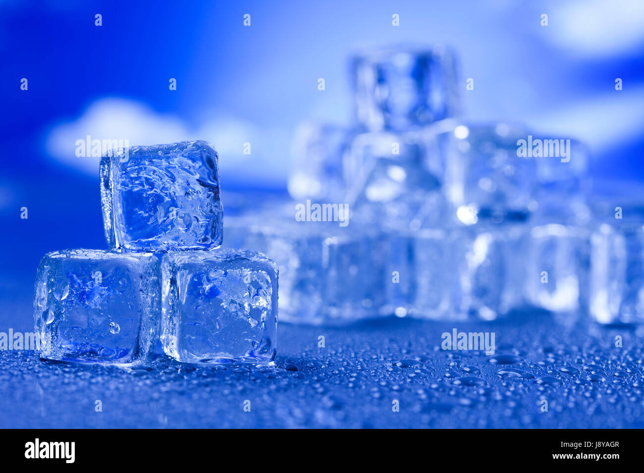 cold, wet, cool, water, ice, close, blue, objects, liquid, isolated ...