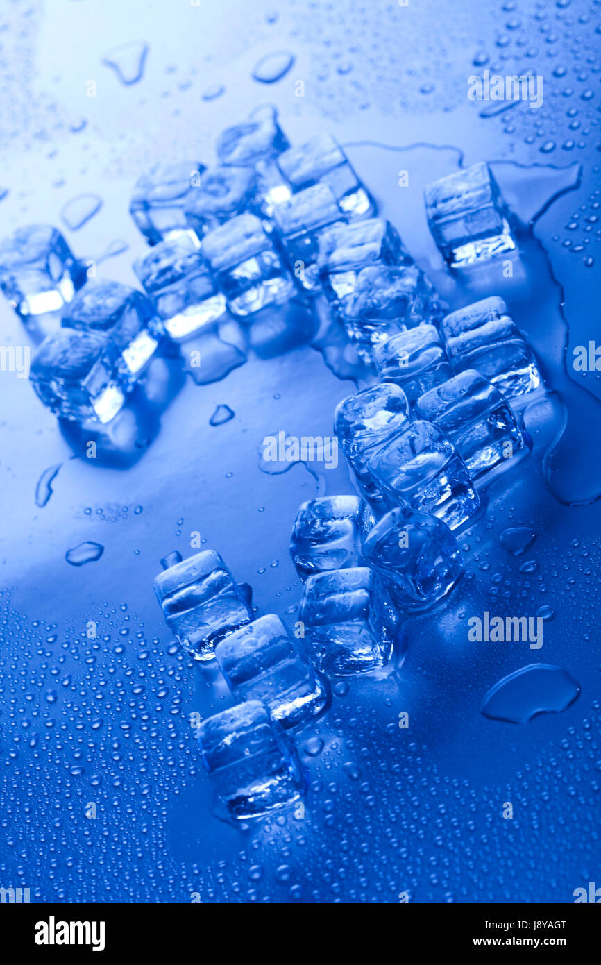 cold, wet, cool, water, ice, close, blue, objects, liquid, isolated ...