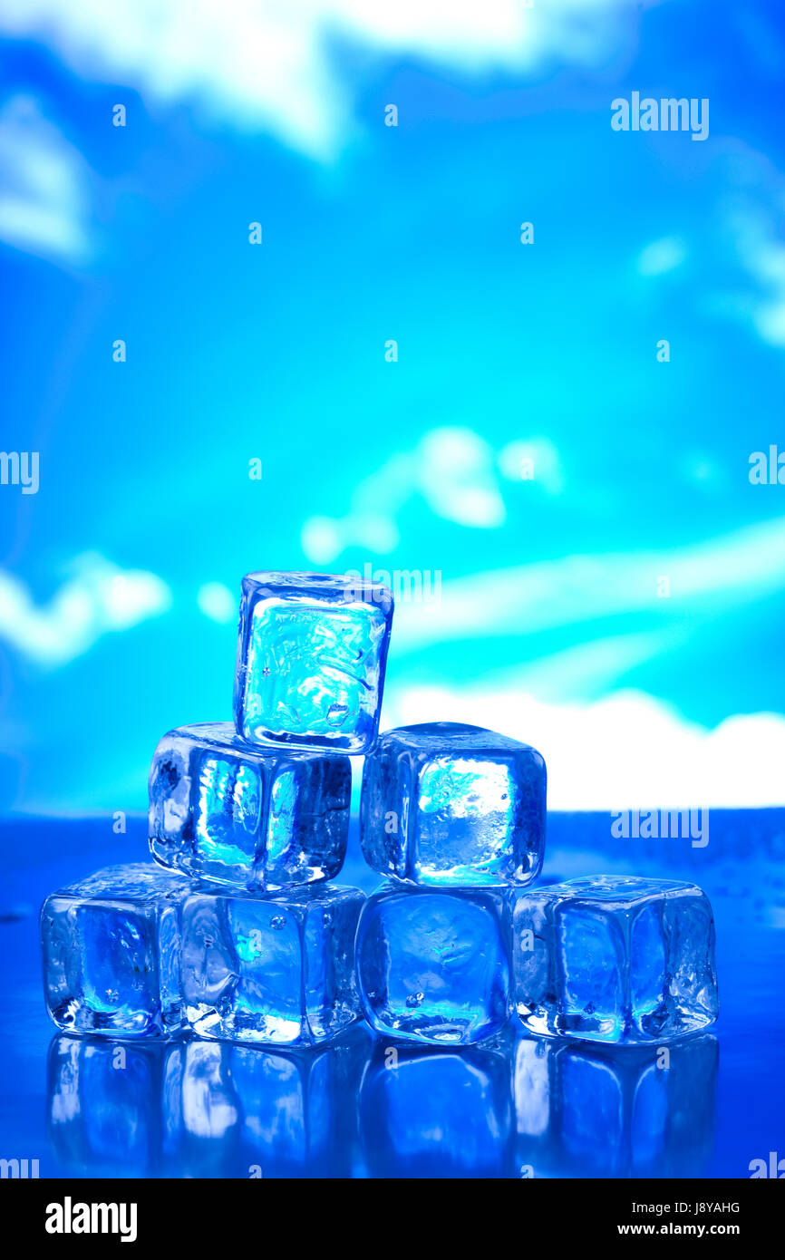 cold, wet, cool, water, ice, close, blue, objects, liquid, isolated ...