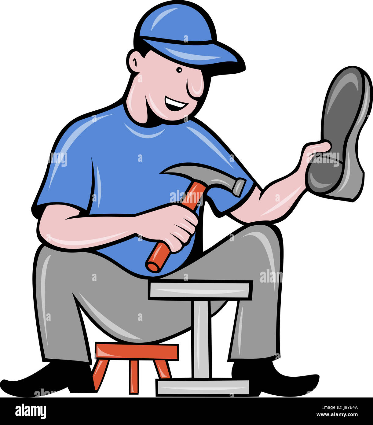 craftsman, tradesman, handicraftsman, isolated, male, masculine ...