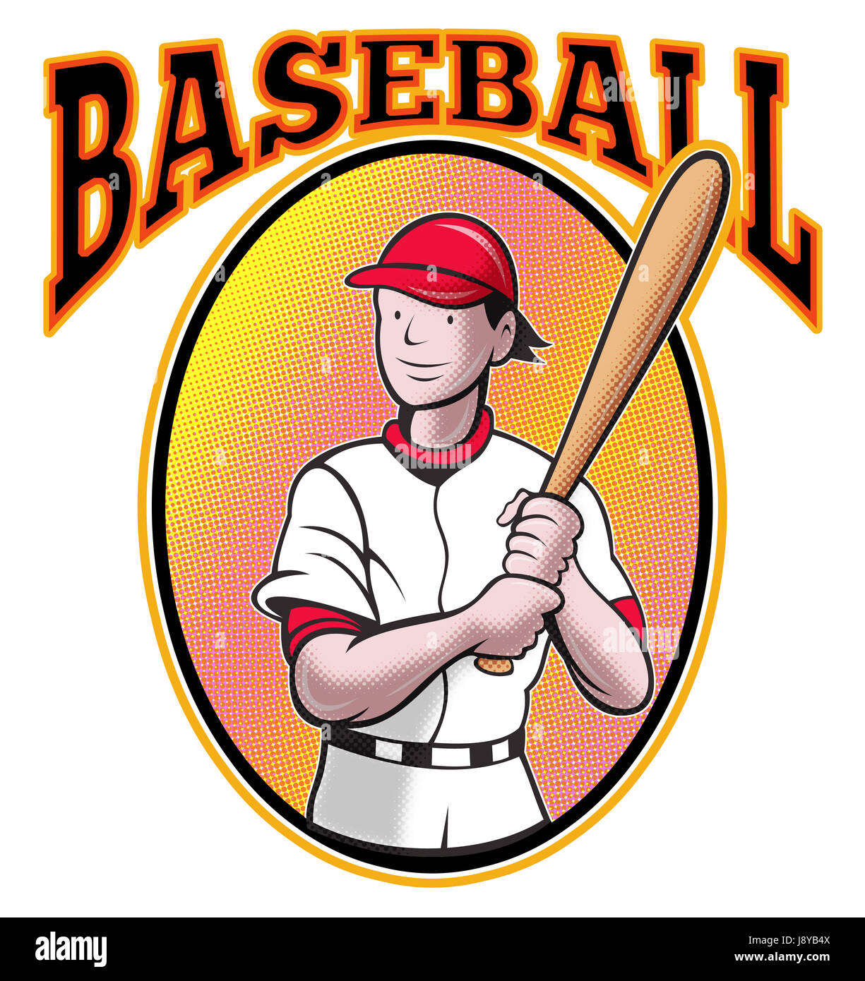 sport, sports, male, masculine, illustration, player, bat, baseball ...