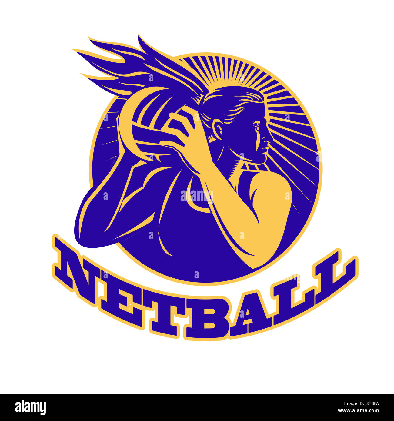 Netball player Cut Out Stock Images & Pictures - Alamy