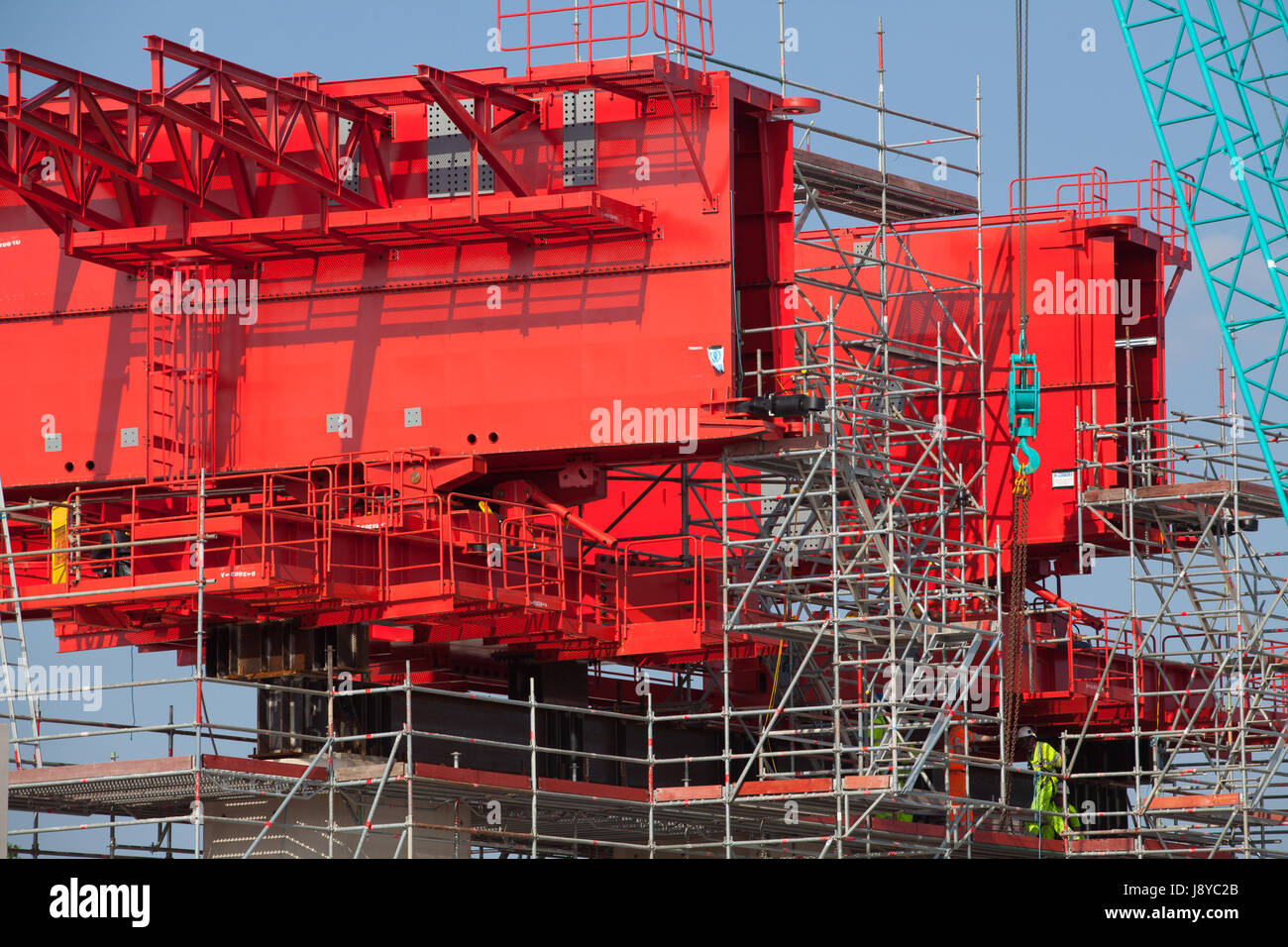 Flyover Construction Merseyside Gateway Bridge Stock Photo - Alamy