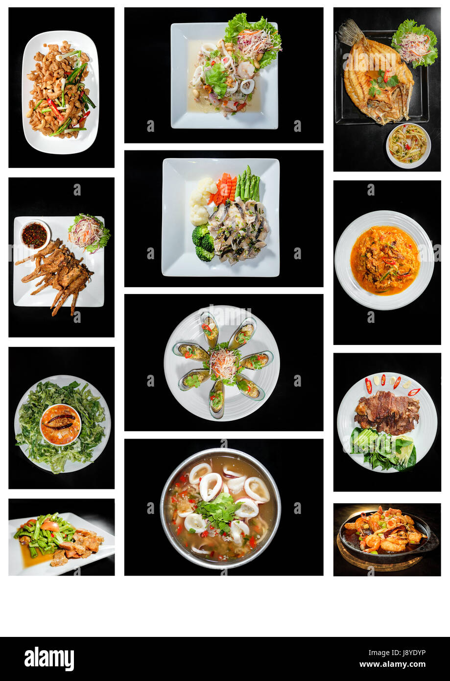 A collection of fusion food Stock Photo - Alamy