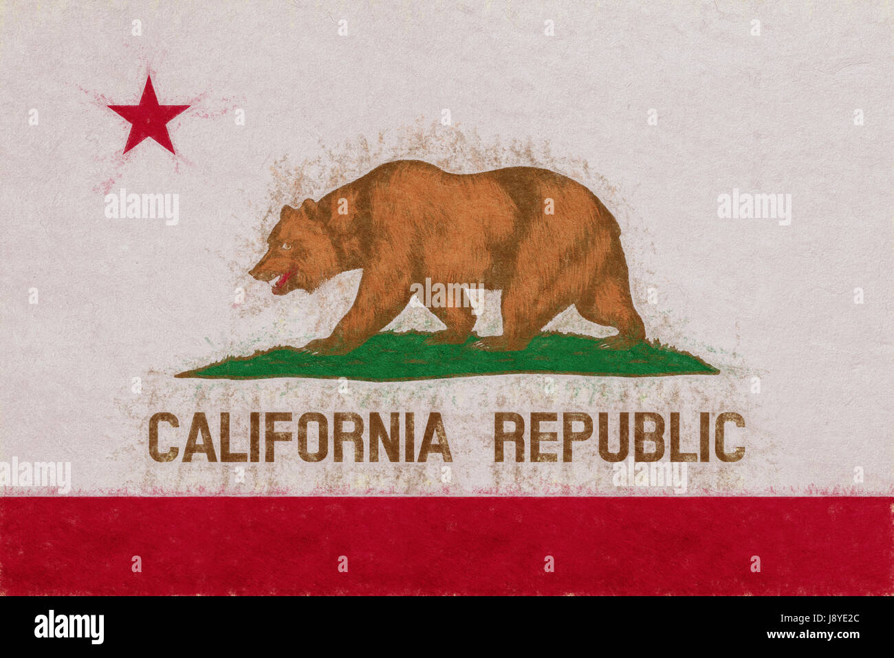 California state flag hi-res stock photography and images - Alamy