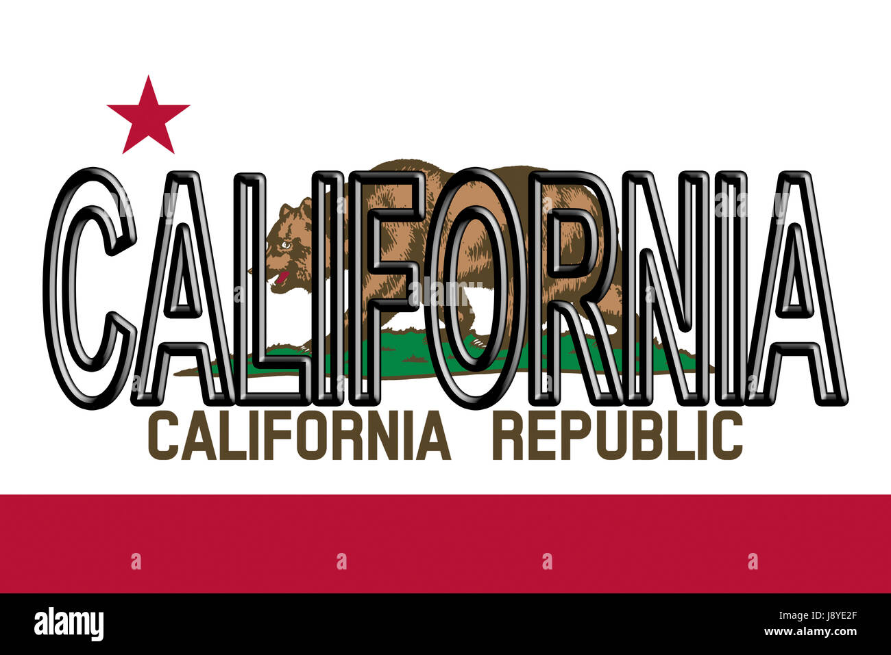 California state flag hi-res stock photography and images - Alamy