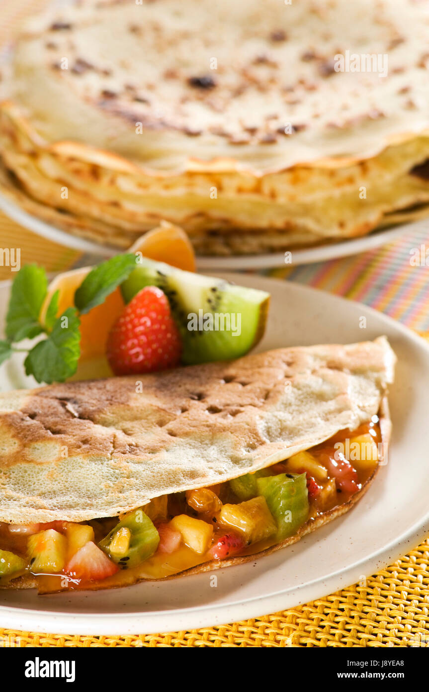 sweet, fruit, food, dish, meal, jam, pancake, dessert, fresh ...