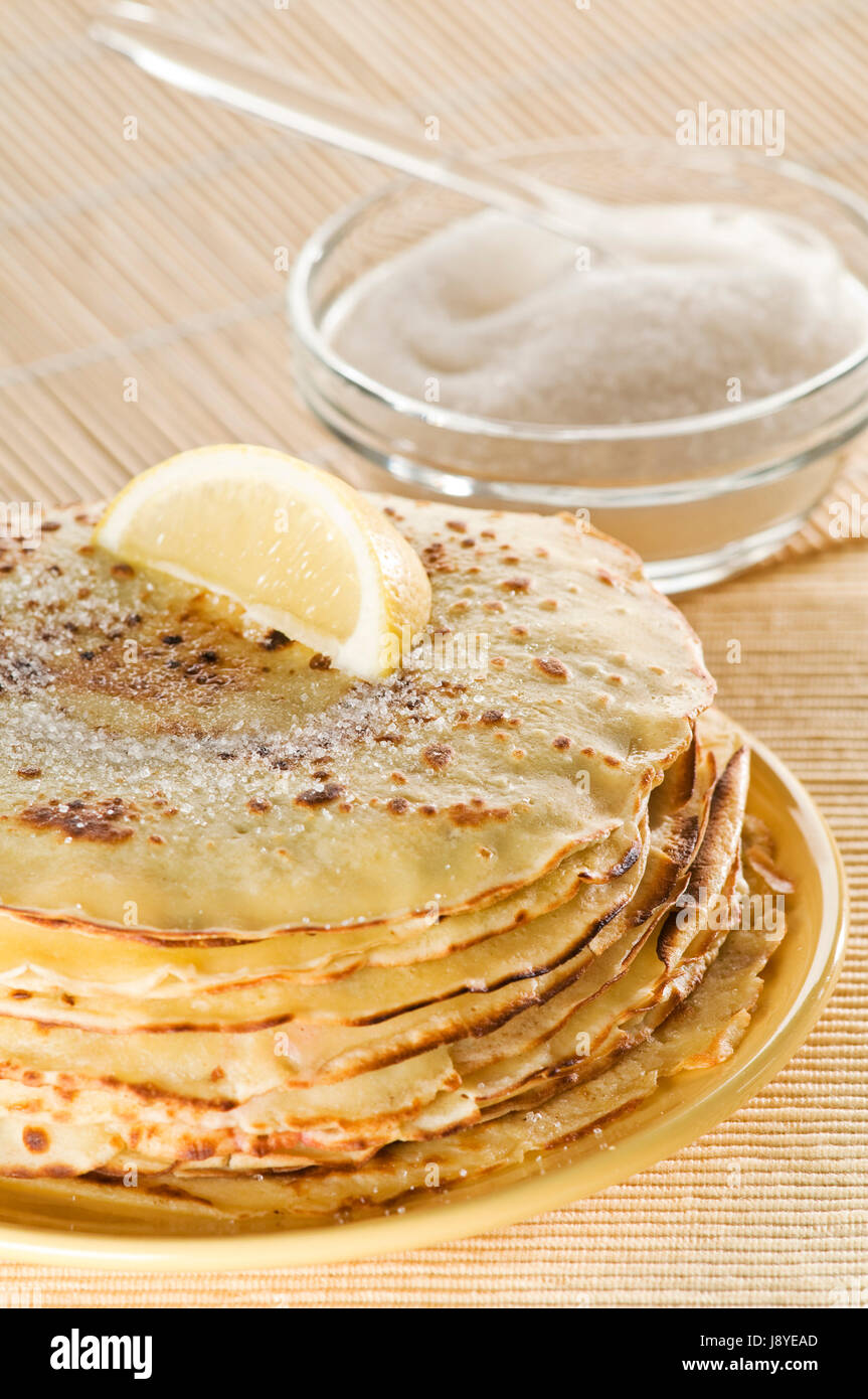 sweet, sugar, food, dish, meal, pancake, lemon, citron, dessert, fresh ...