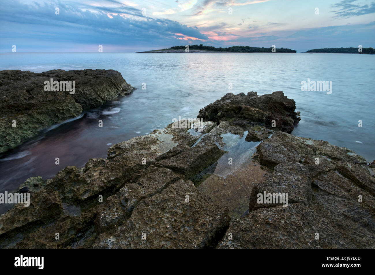 rocks, salt water, sea, ocean, water, backdrop, background, blue ...