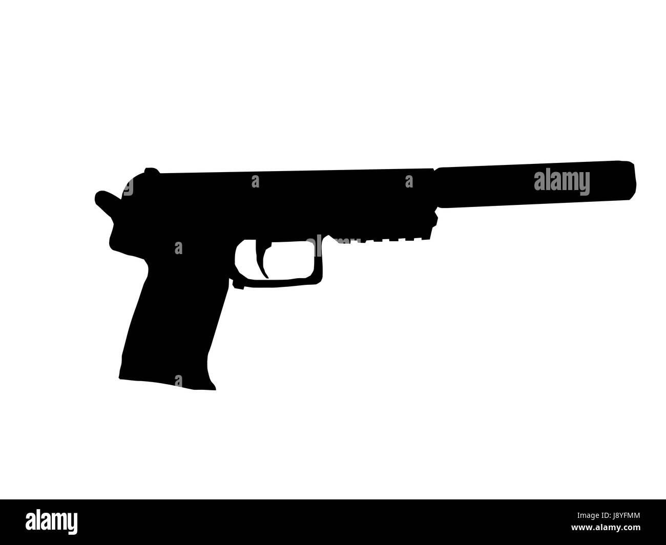 silhouette, pistol, arm, weapon, gun, firearm, image, photo, picture ...