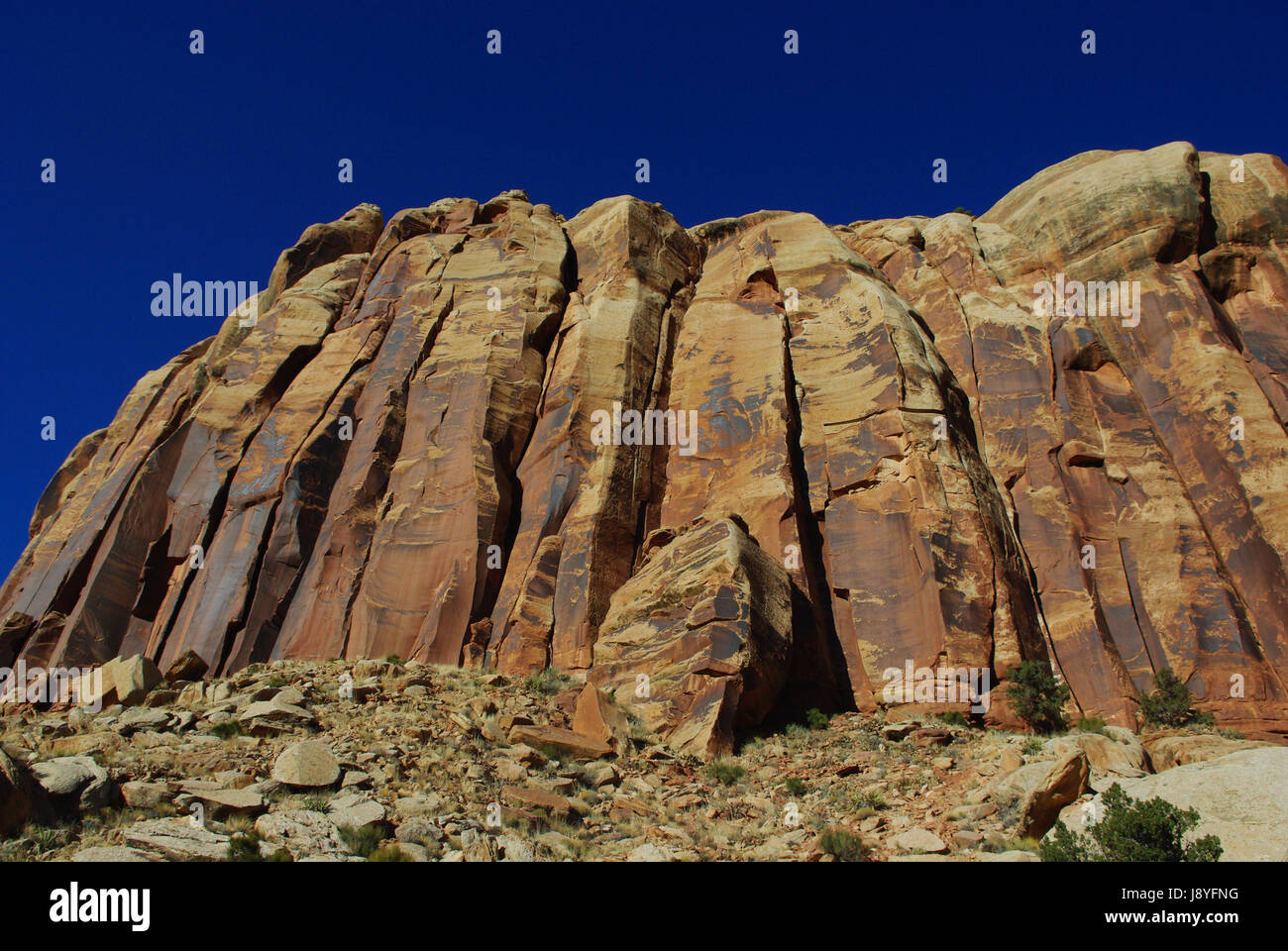 blue, rock, deep blue, firmament, sky, mountain, blue, usa, rock ...