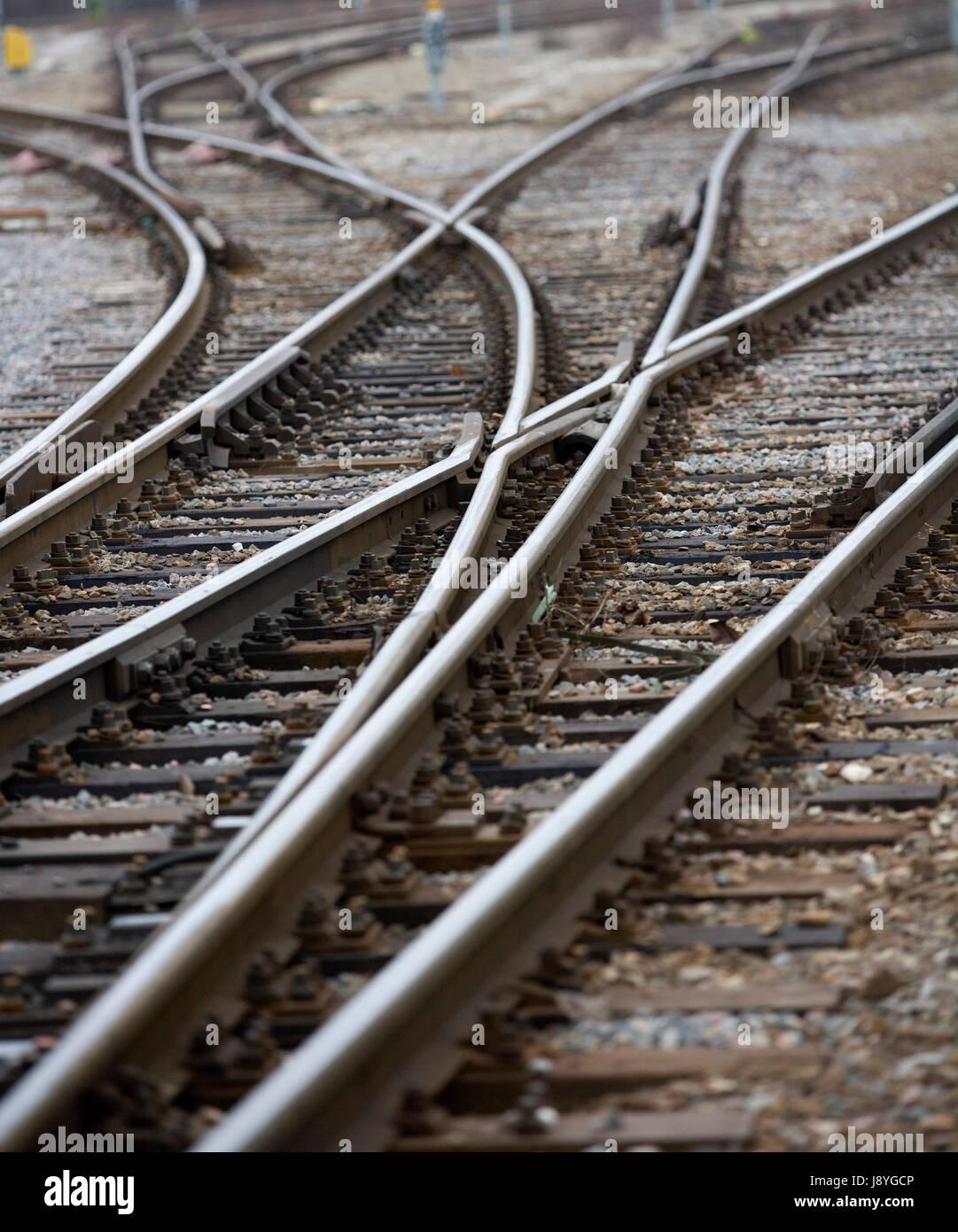 traffic, transportation, track, vertical, nobody, railroad track, full ...