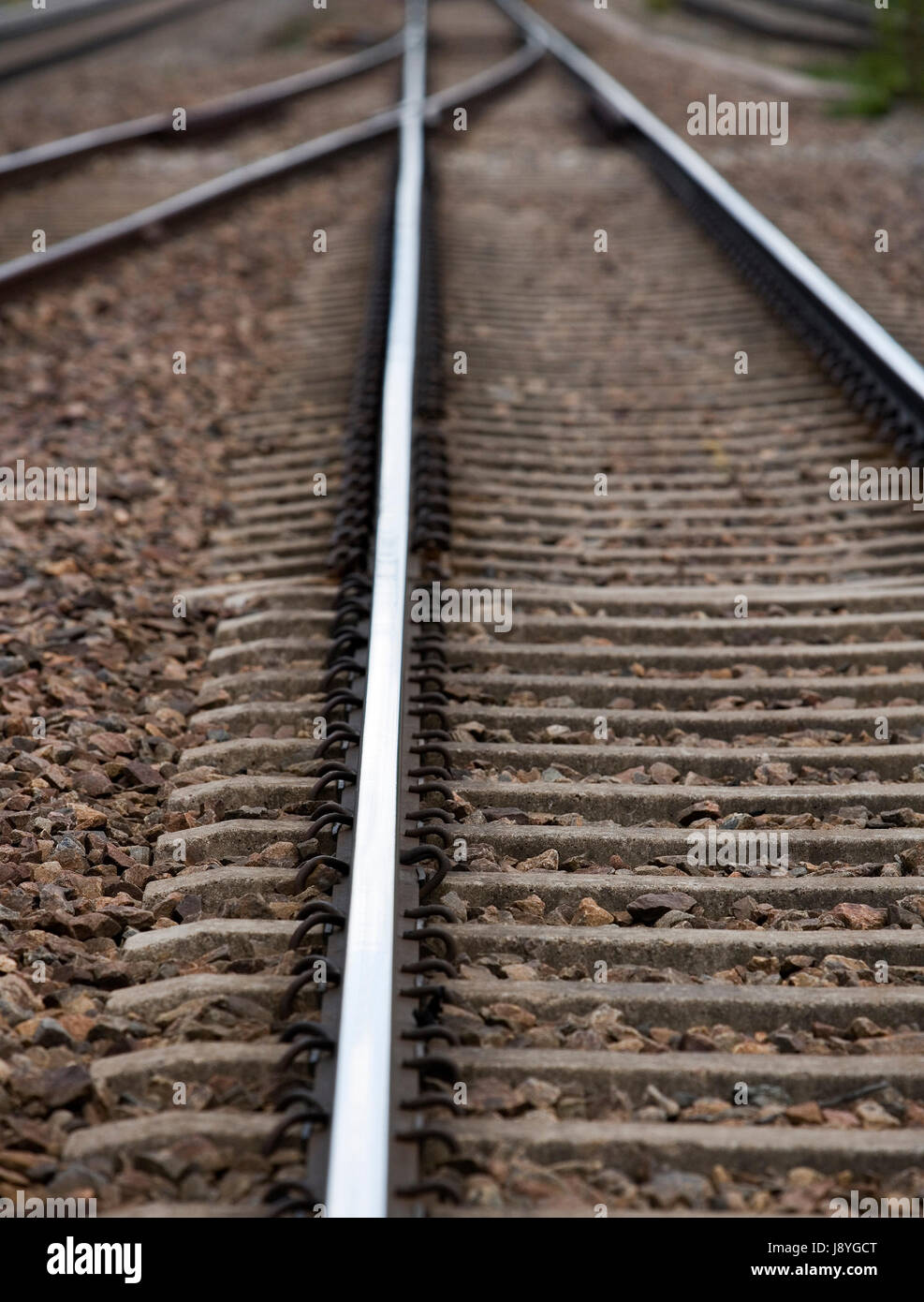 traffic, transportation, track, vertical, nobody, railroad track, full ...