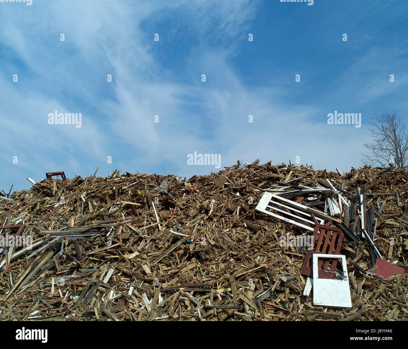 blue, wood, summer, summerly, horizontal, timber, destruction, stack ...
