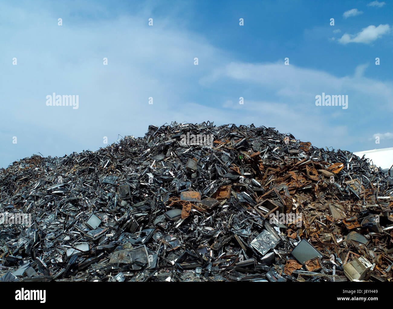 blue, industry, iron, steel, metal, pollution, stack, aluminum ...