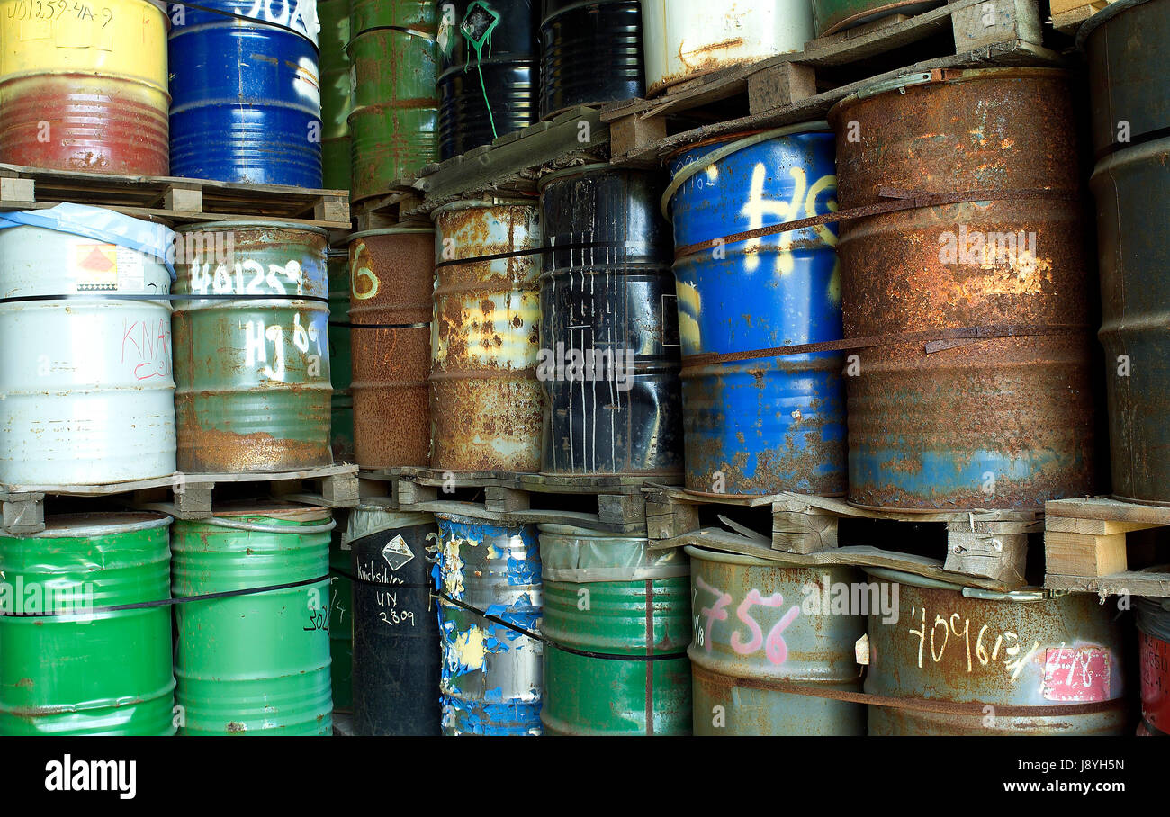 industry, horizontal, rusty, stack, despair, container, worn, old ...