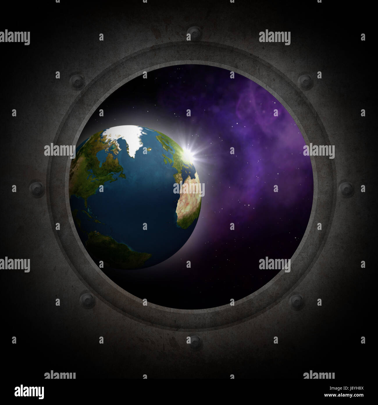 space, window, porthole, dormer window, pane, globe, planet, earth ...
