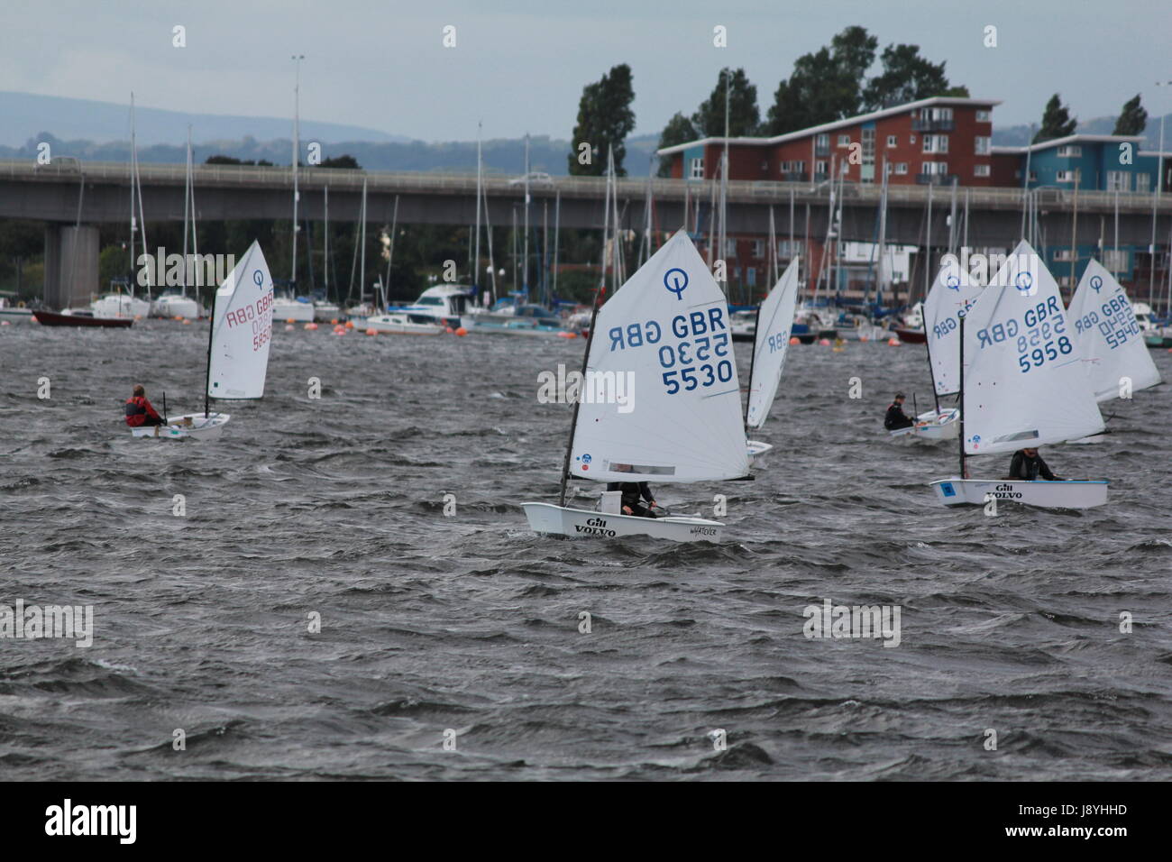 Sailing club at Cardiff Stock Photo - Alamy