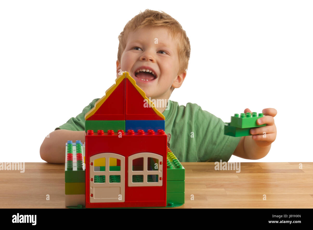 boy builds a house Stock Photo - Alamy