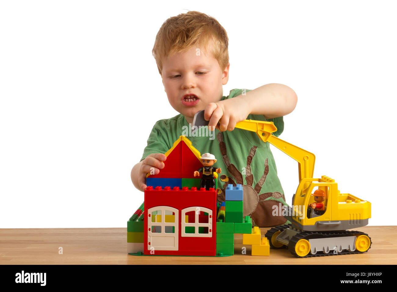 boy builds a house Stock Photo - Alamy