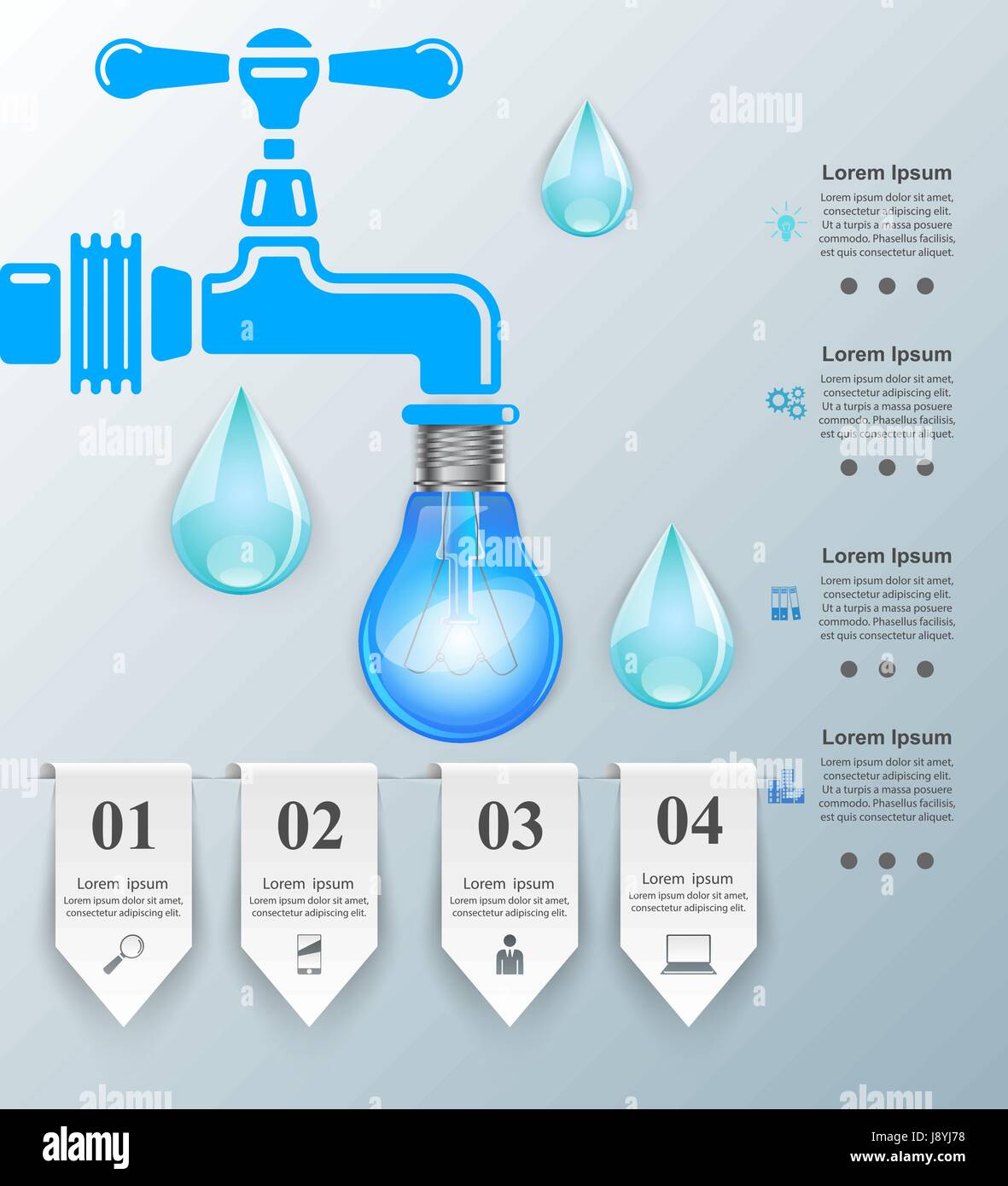 Tap icon business infographics Stock Vector Images - Alamy