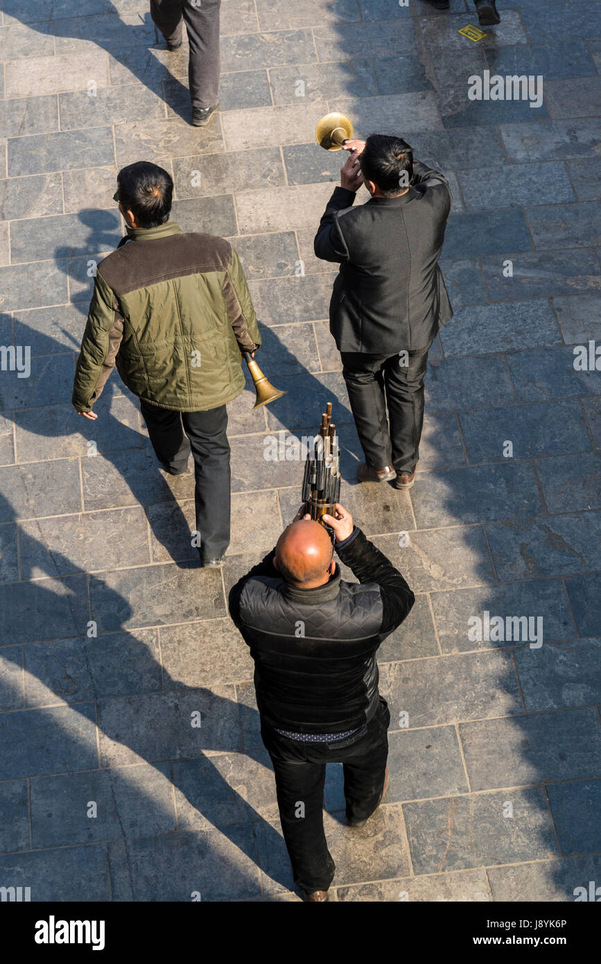 Traditional funeral procession, Pingyao, Shanxi province, China Stock ...