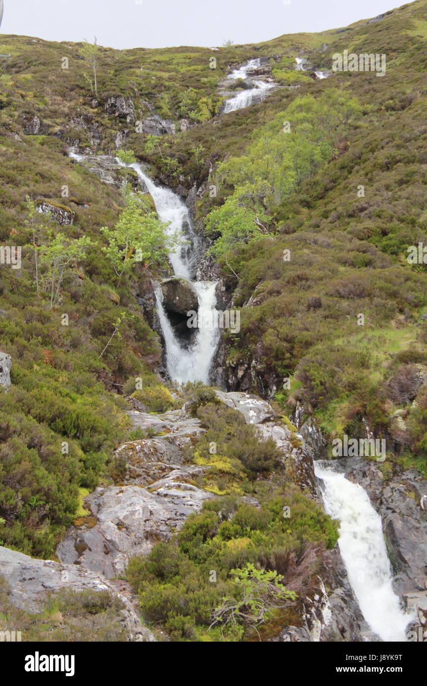 Waterfall in highland Stock Photo - Alamy