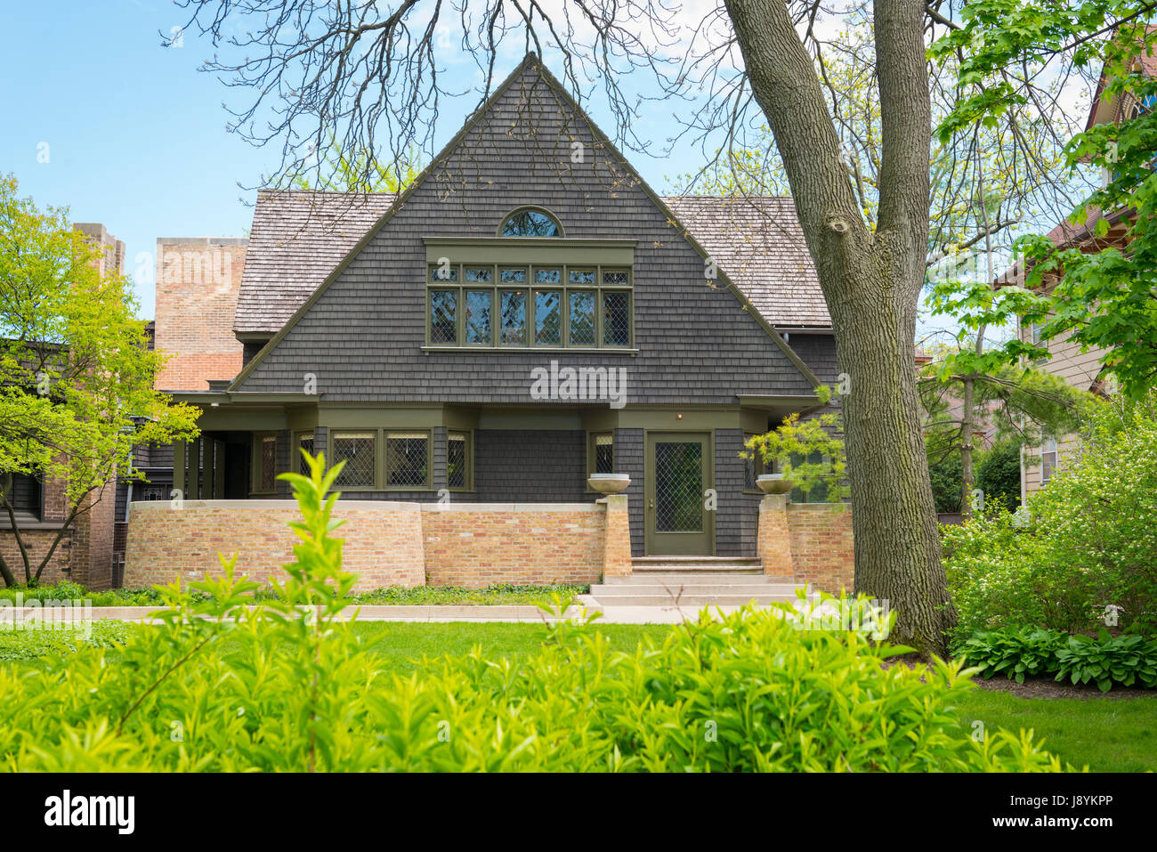 Chicago USA Frank Lloyd Wright family home house residence Oak Park ...