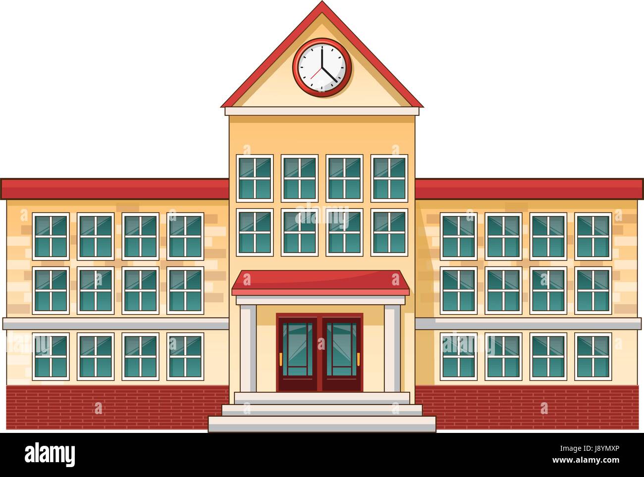 School Building Cartoon School Building Cartoon
