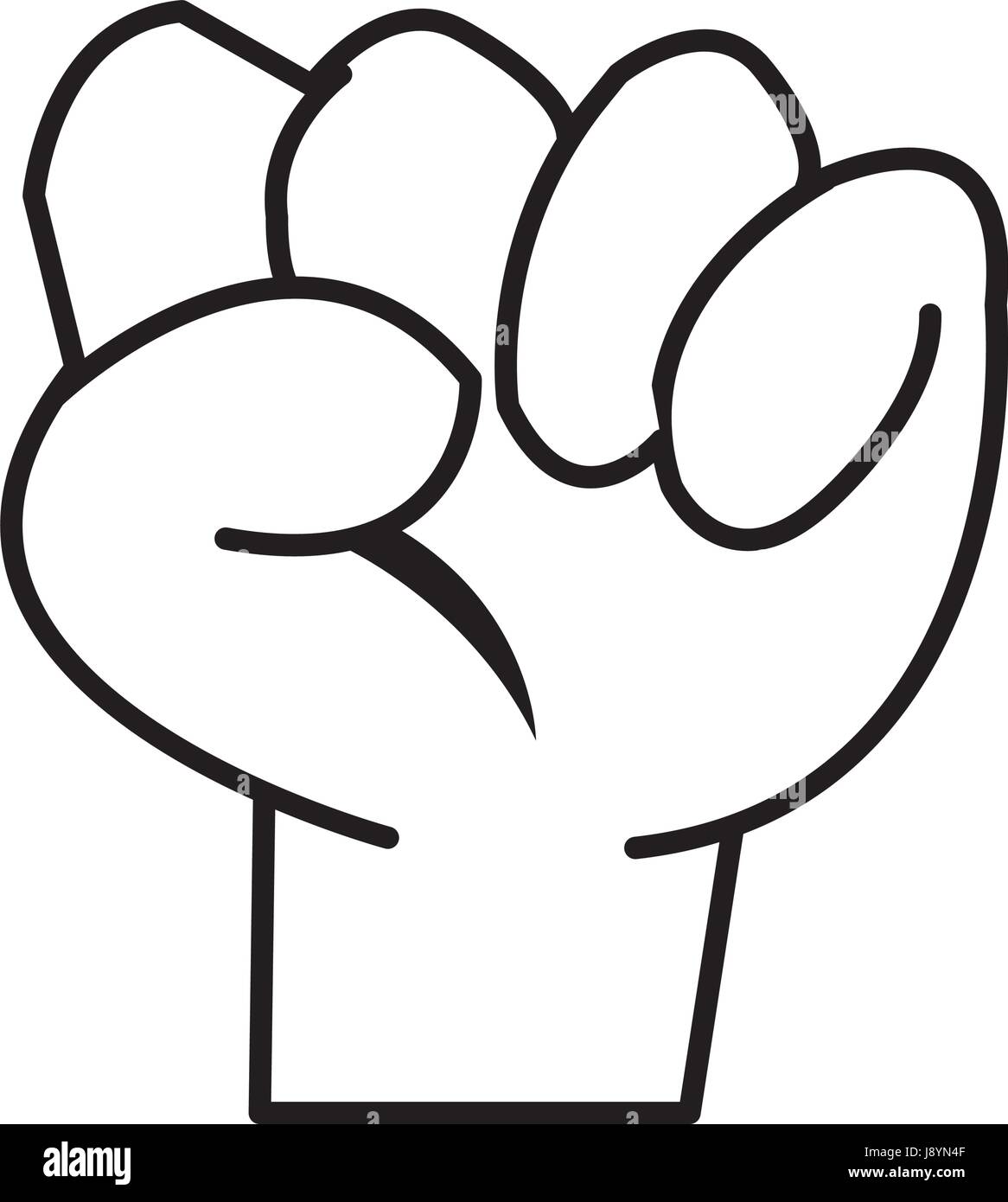 Silhouette hand pointing up one Stock Vector Images - Alamy