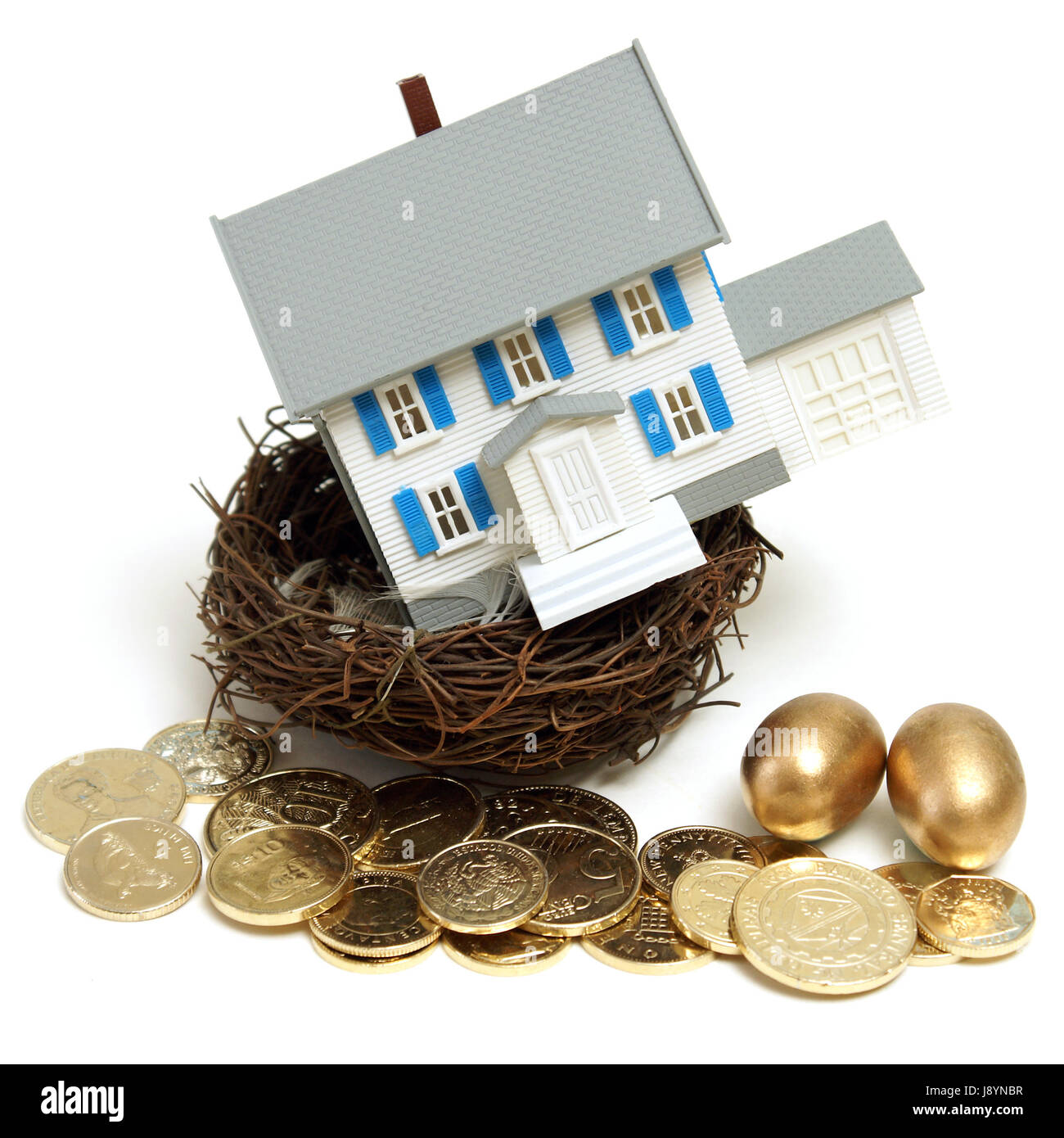 bank, lending institution, house, building, architectural, model ...