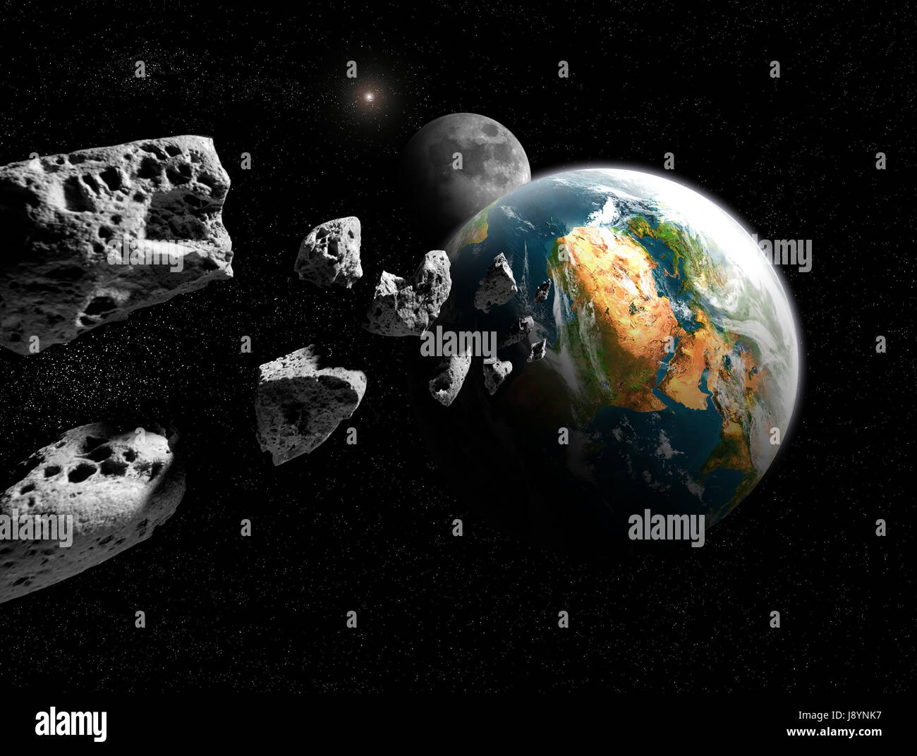 space, rock, globe, planet, earth, world, asteroid, blue, danger ...