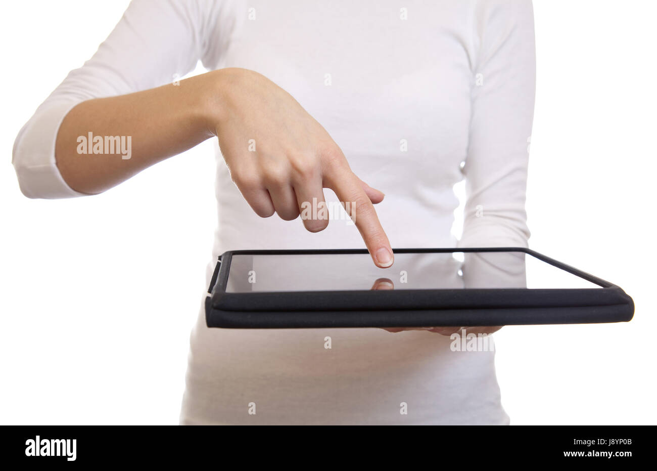hand, finger, screen, digital, tablet, portable, touch, woman, hand, PC ...