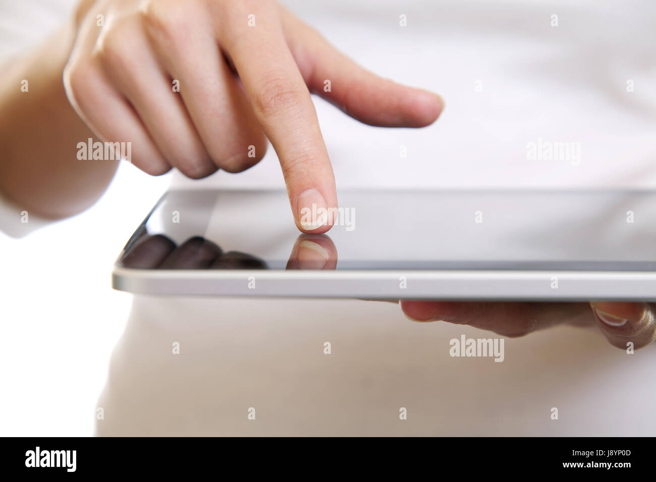 hand, finger, screen, digital, tablet, portable, touch, woman, hand, PC ...