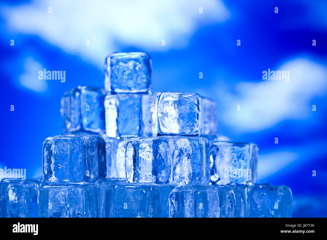 cold, wet, cool, water, ice, close, blue, objects, liquid, isolated ...