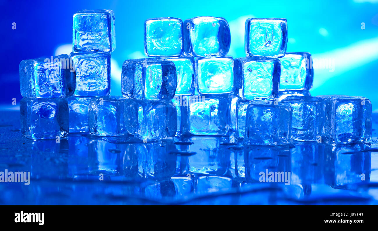 cold, wet, cool, water, ice, close, blue, objects, liquid, isolated ...