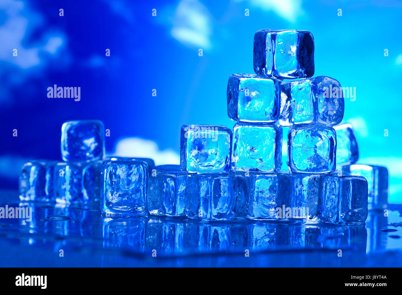 cold, wet, cool, water, ice, close, blue, objects, liquid, isolated ...