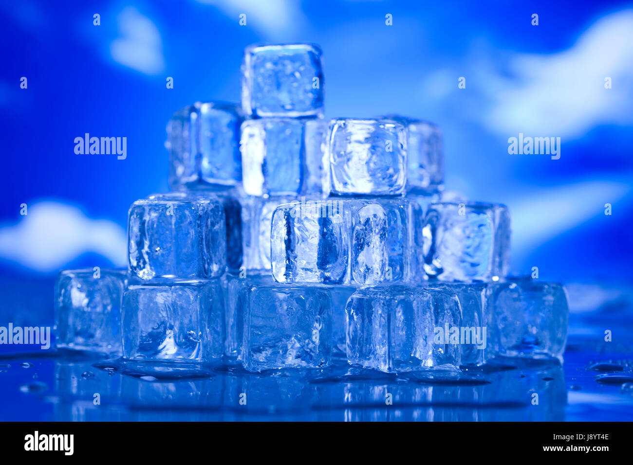 cold, wet, cool, water, ice, close, blue, objects, liquid, isolated ...