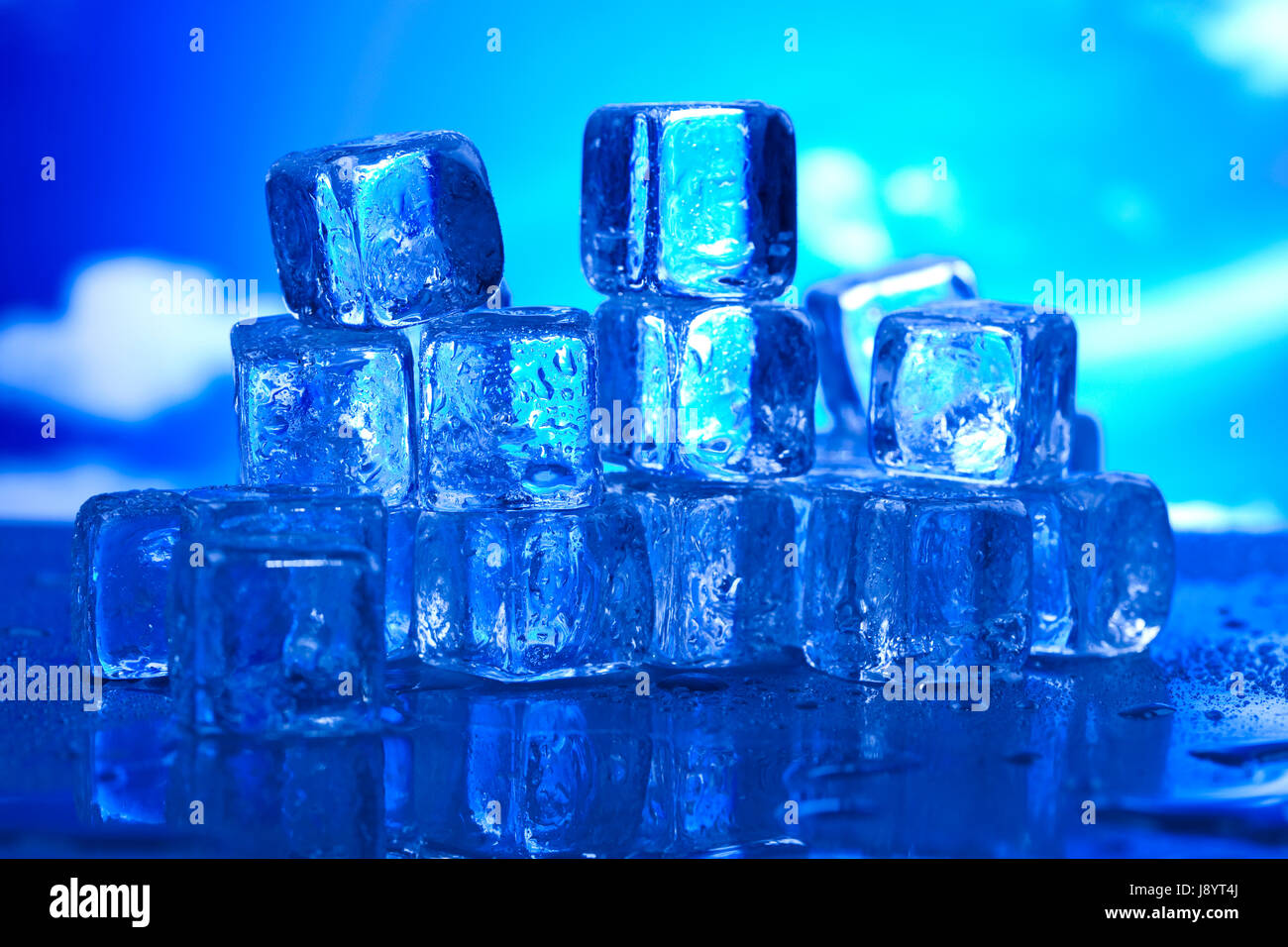 cold, wet, cool, water, ice, close, blue, objects, liquid, isolated ...